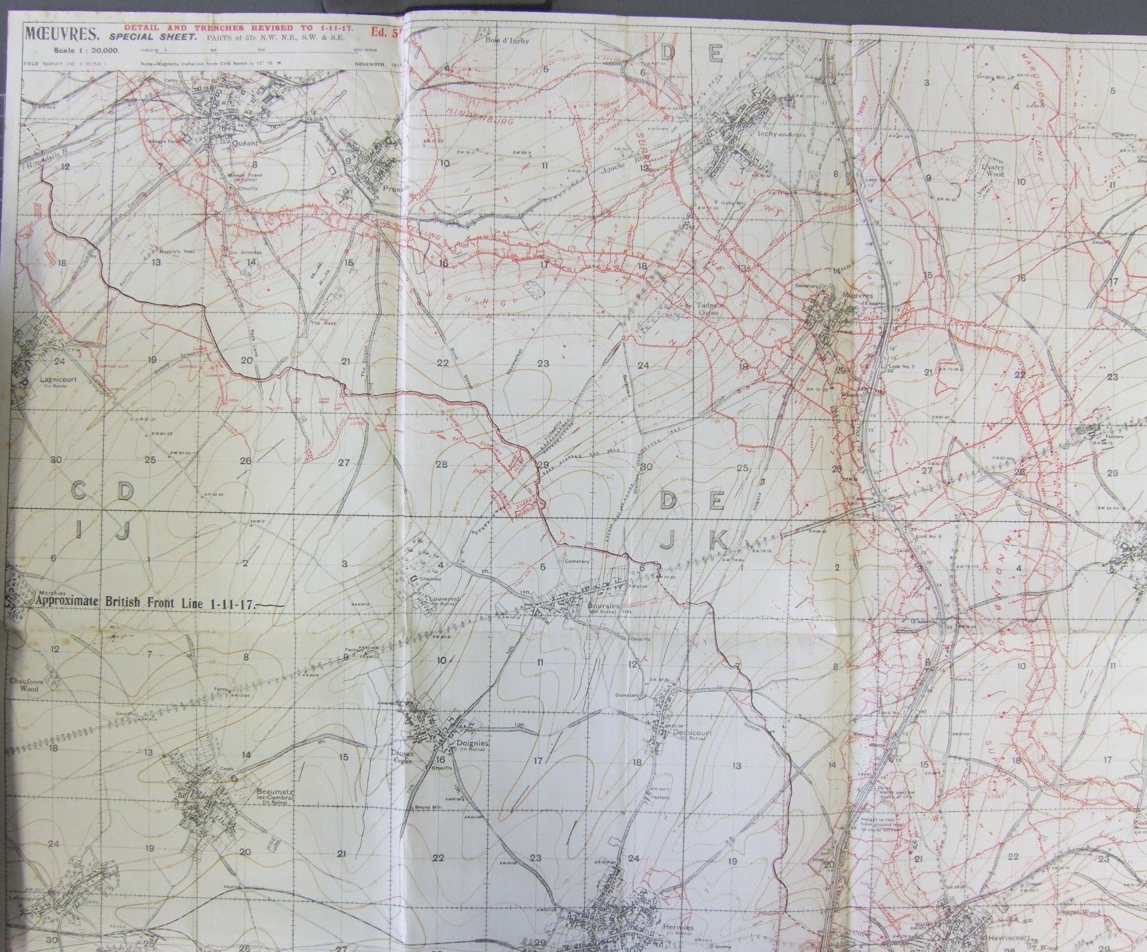 Campaign and battle maps for the British Army, 1914-1918 - The Long ...