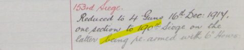 Allocations of Siege Batteries to higher commands, 141st to 160th - The ...