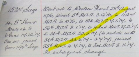 Allocations of Siege Batteries to higher commands, 141st to 160th - The ...